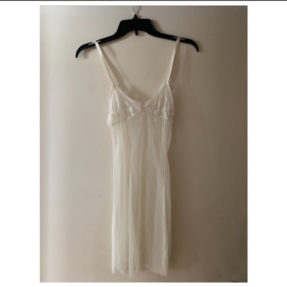 Sparkle & Fade | Intimates & Sleepwear | See Through White Mesh Slip ...